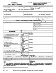 Universal Health form | LEAP Academy University Charter School